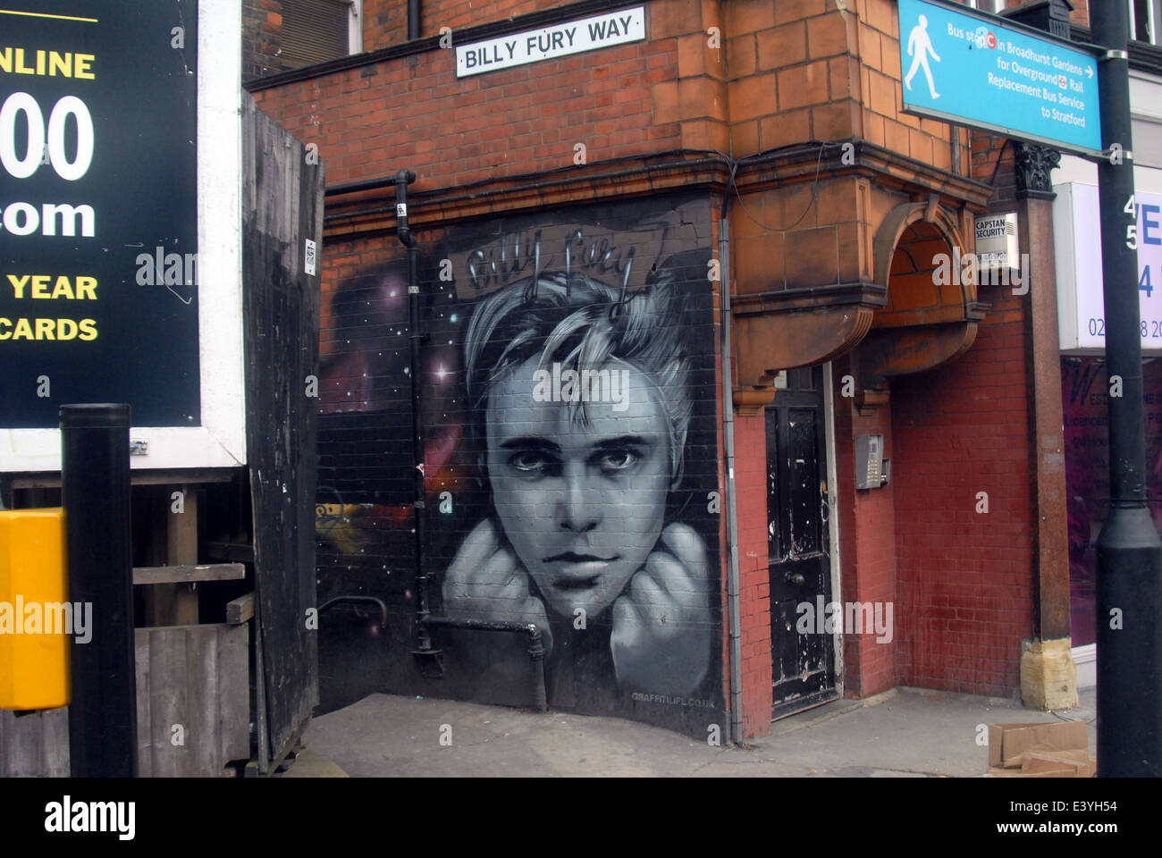 Billy Fury Way Camden Stock Photo - Alamy