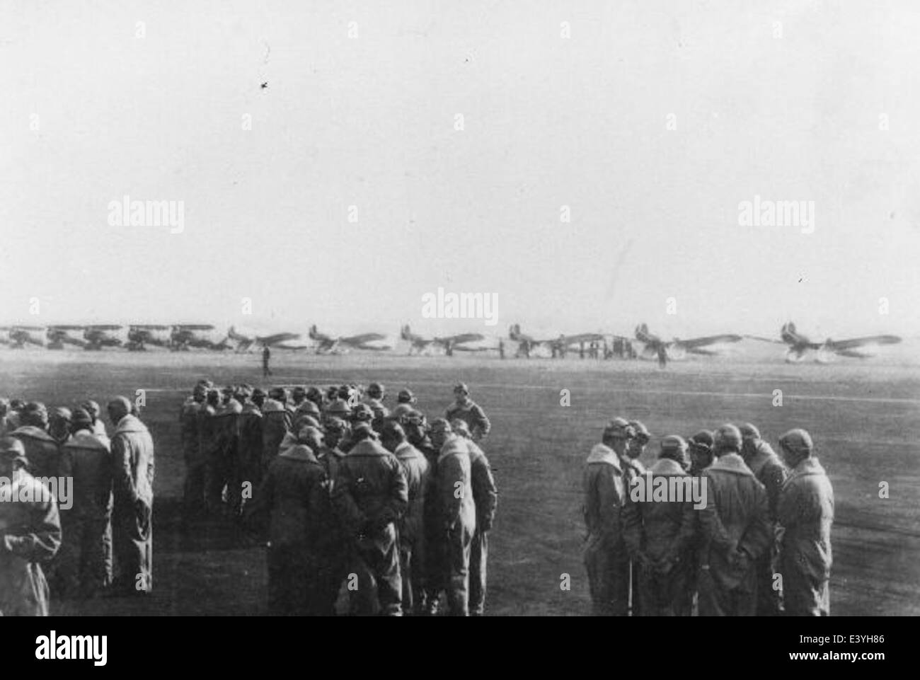 A photograph of an unknown Chinese airfield where the Flying Tigers ...