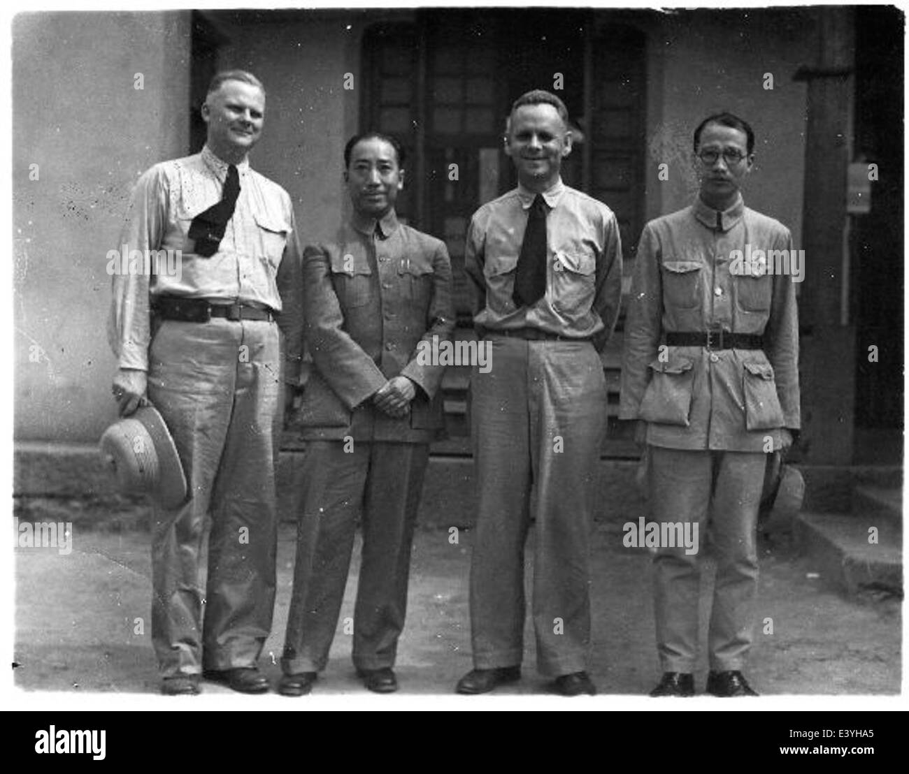 This image features Capt. G.B. Taylor of the U.S. Navy, General Tai Li ...