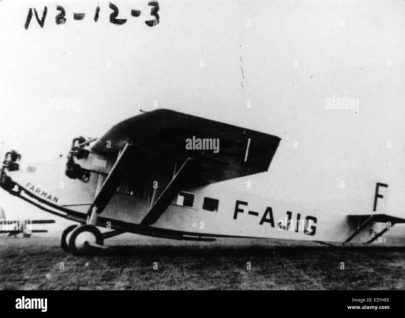 Farman plane Black and White Stock Photos & Images - Alamy