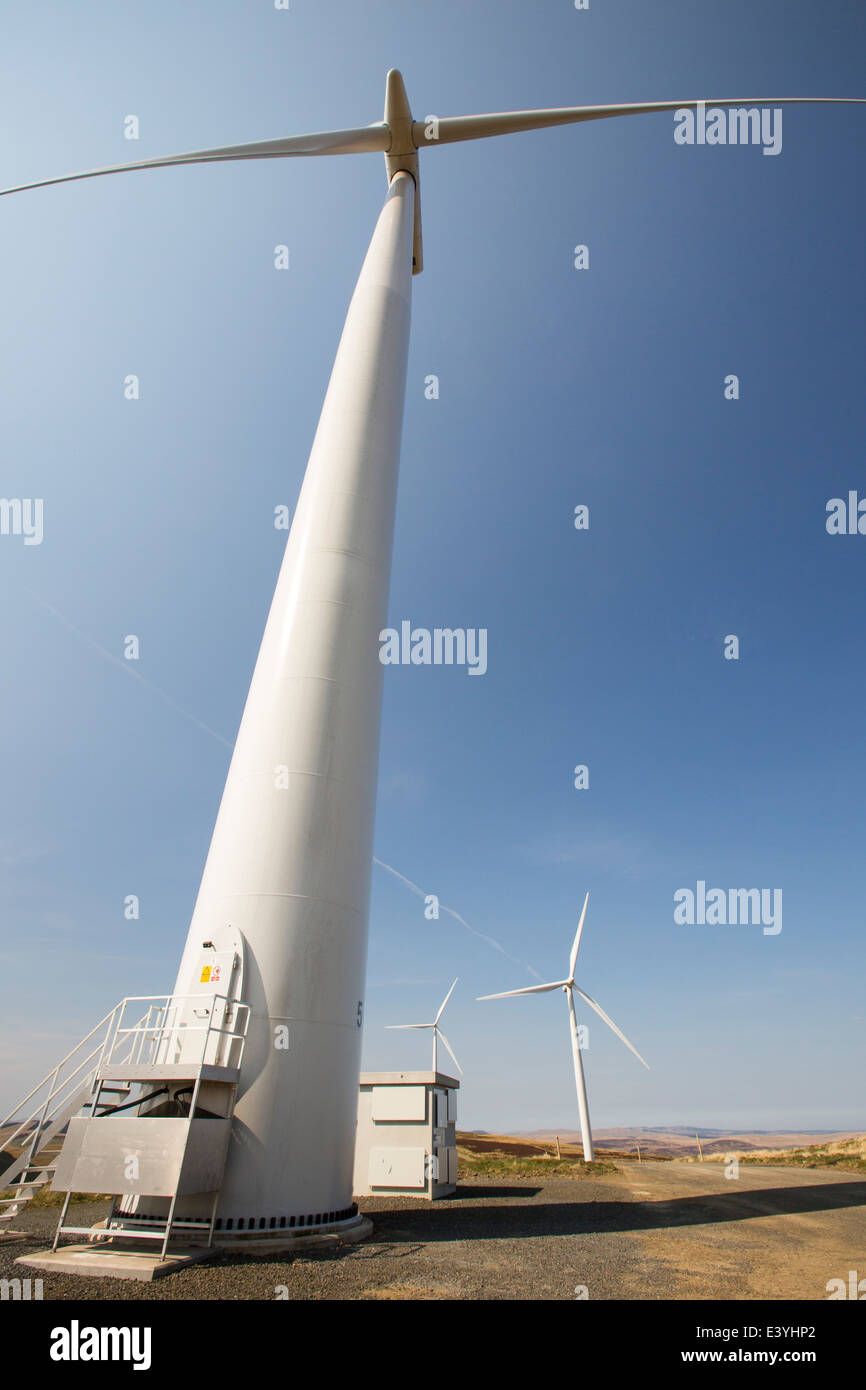 The Clyde Wind Farm in the Southern Uplands of Scotland near Biggar. It ...