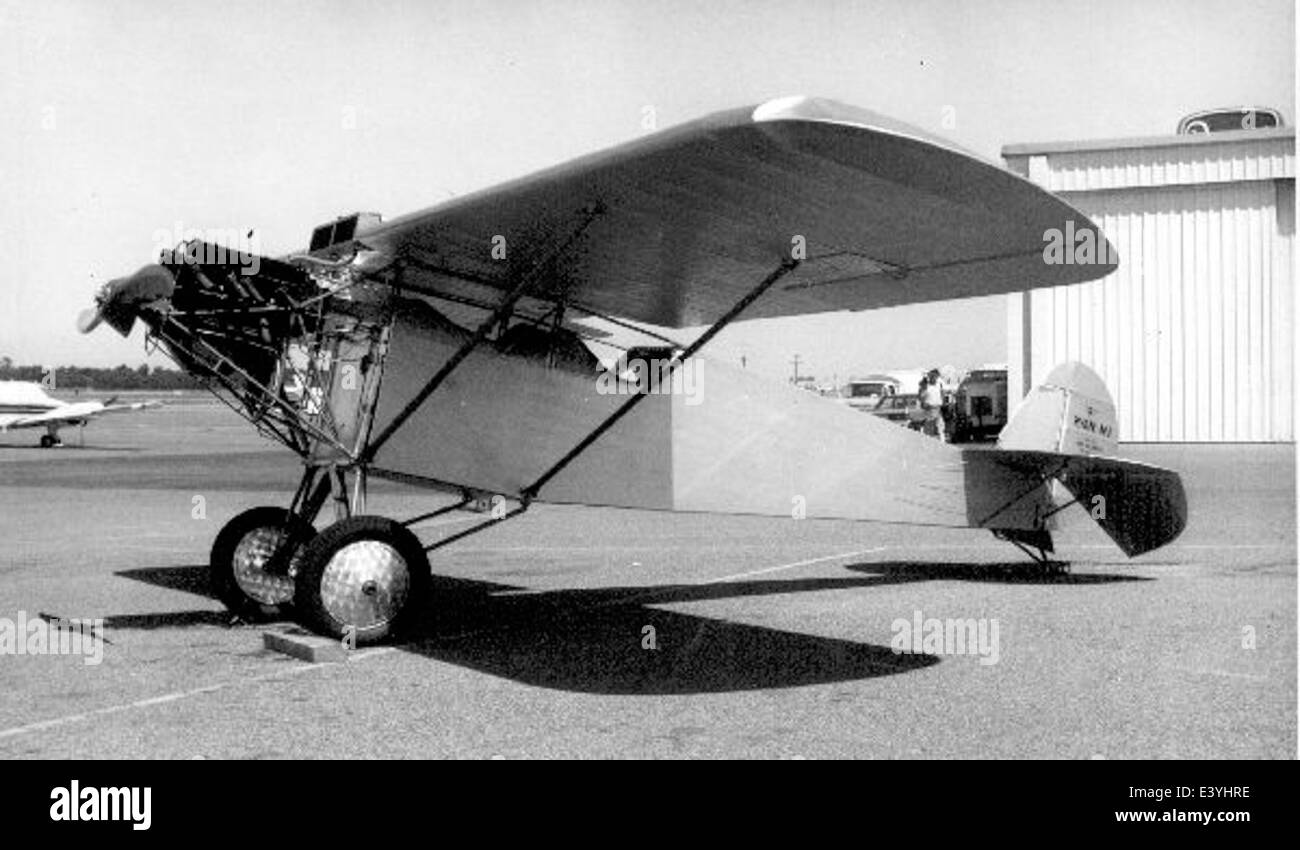 Photograph of a Ryan aircraft from 1984, part of the Lindbergh ...