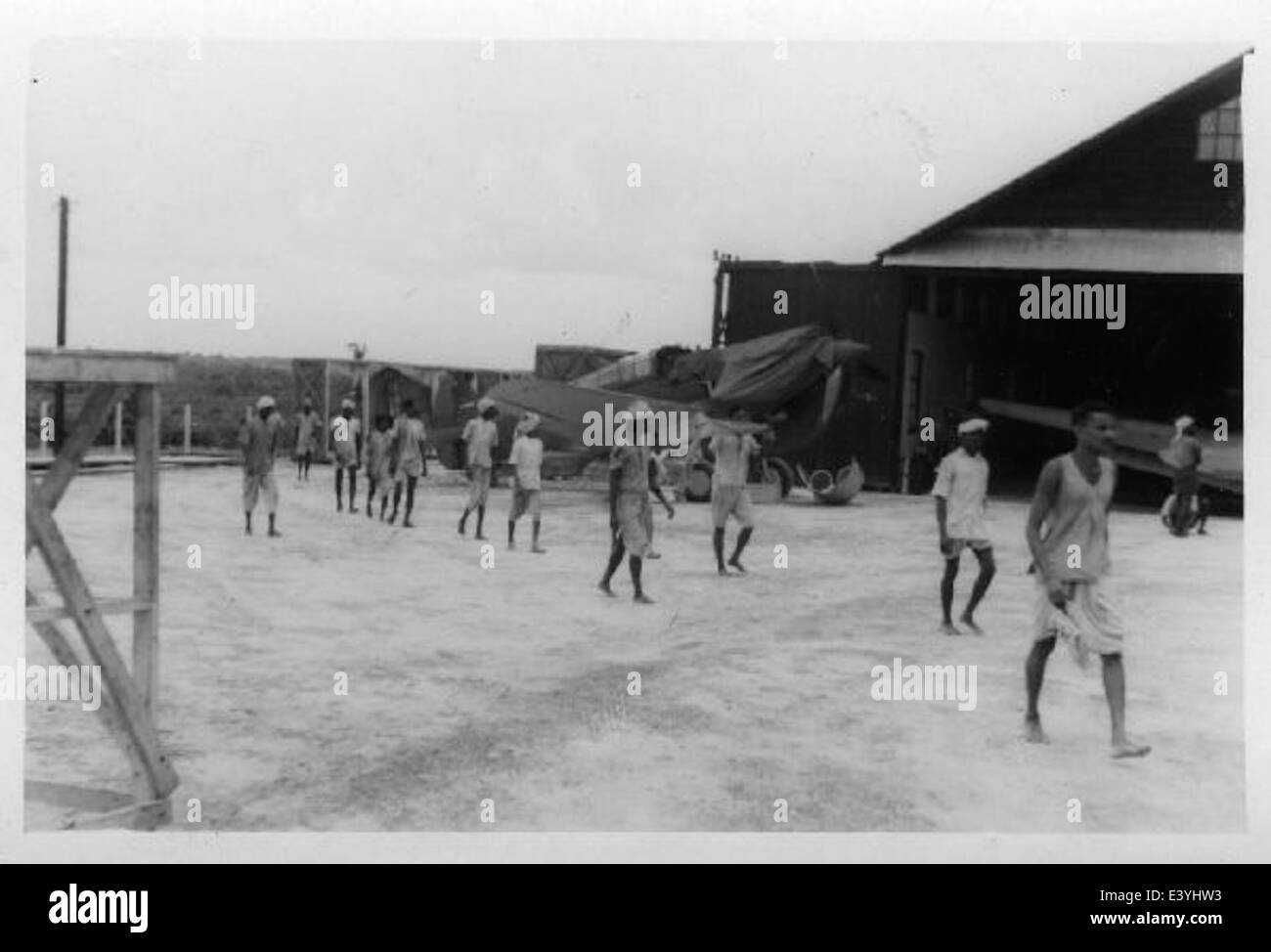 P-40 Warhawk fighter aircraft flying over Rangoon, during World War II ...
