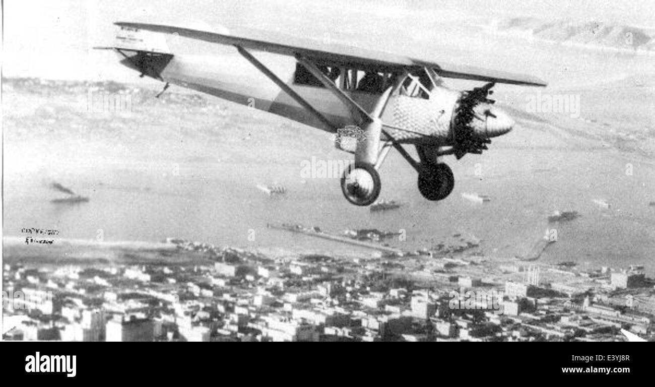 A photograph of the Ryan aircraft model 00801, taken in 1928 ...