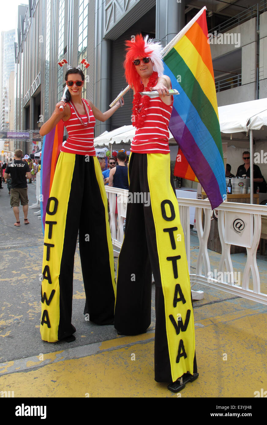 Toronto pride flag hi-res stock photography and images - Alamy