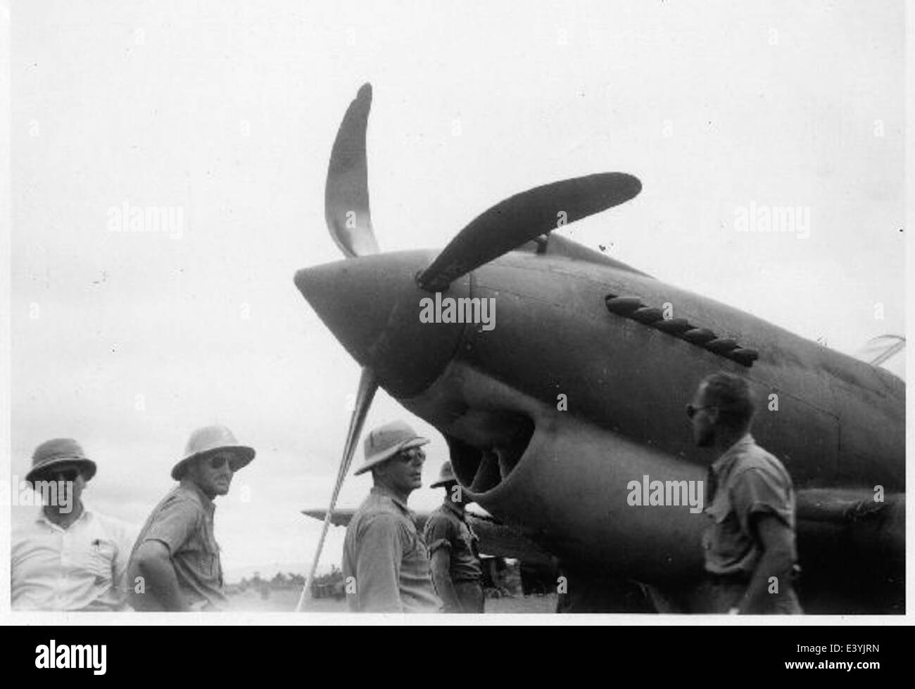 Prop plane aircraft Black and White Stock Photos & Images - Alamy