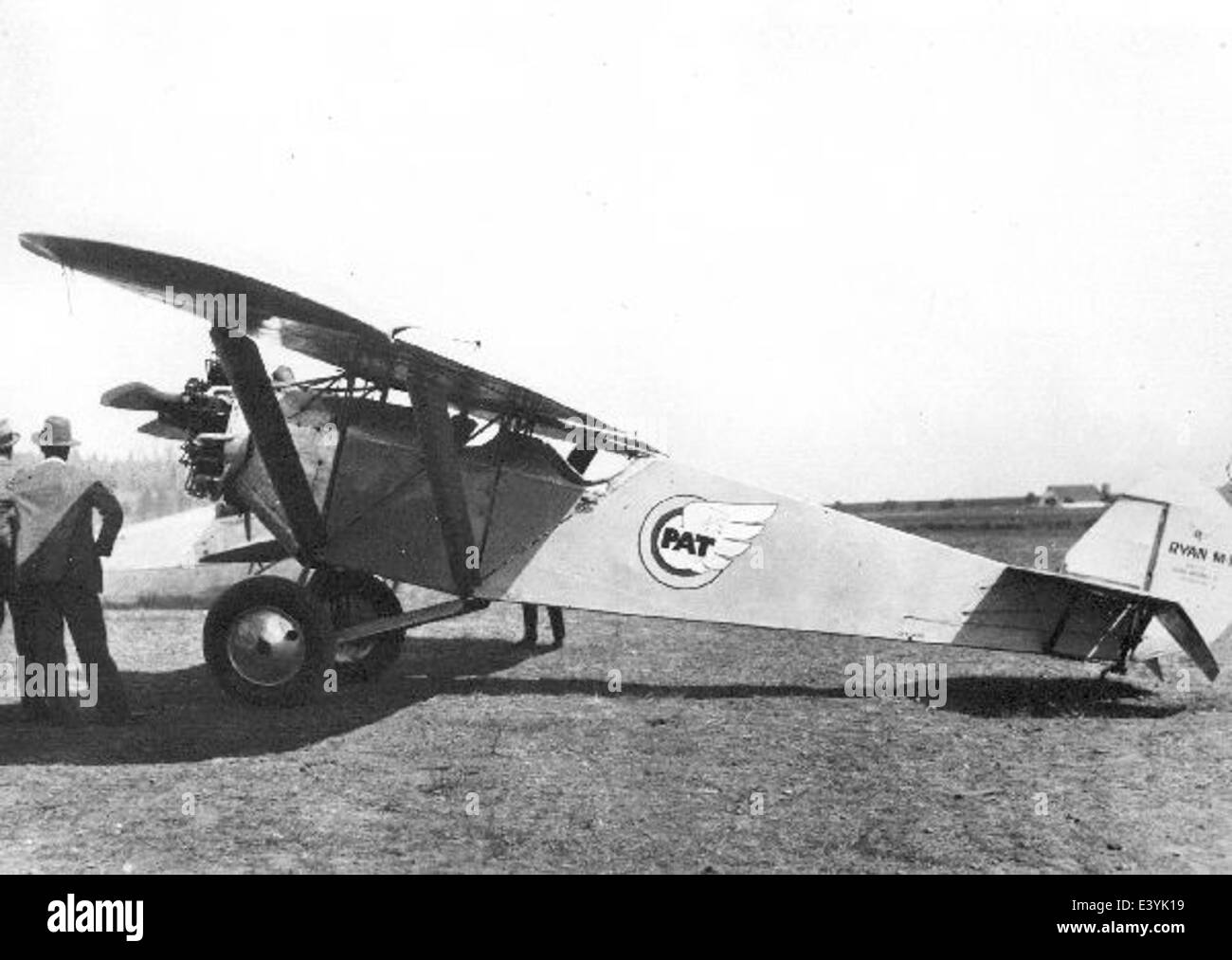 The 1926 Ryan aircraft at the San Diego Air and Space Museum is ...