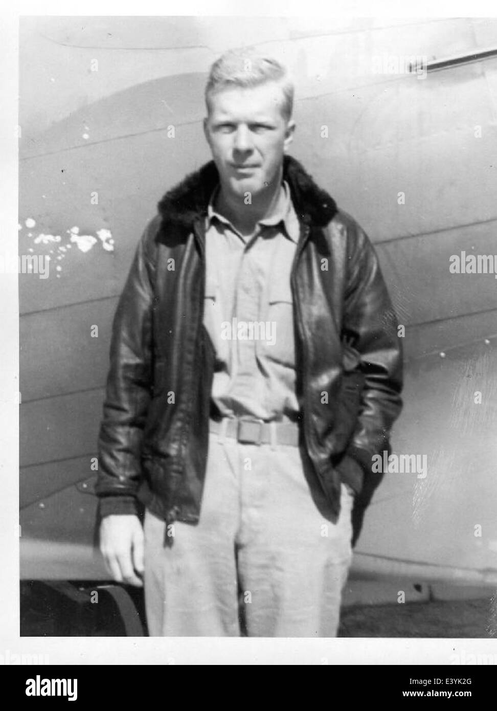 John Croft-Frenton NJ-Test Pilot for Republic Stock Photo - Alamy