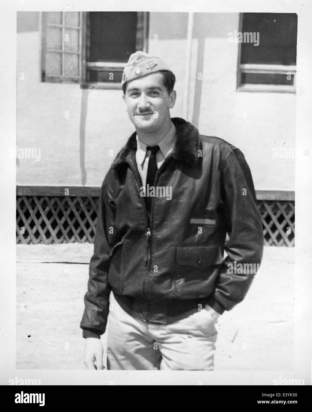 A photograph of Robert Brouk, an aviator who flew with the Flying ...