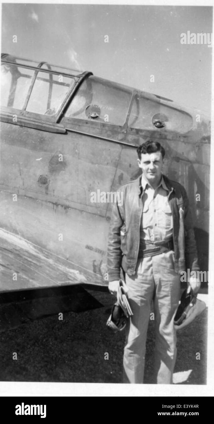 This photograph features Jim Cross, a member of the Flying Tigers ...
