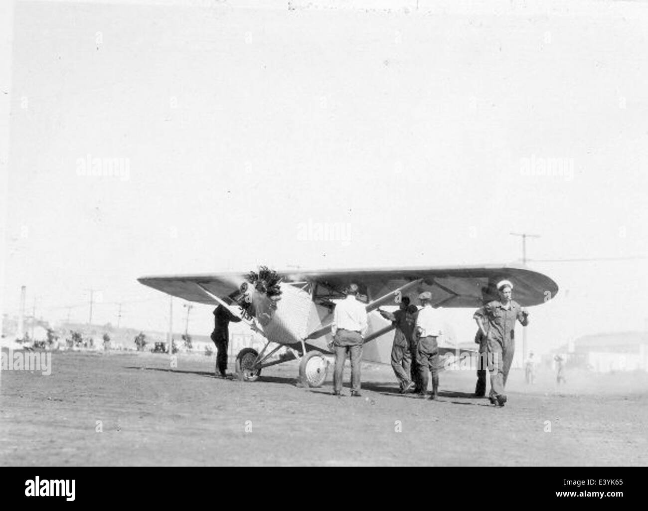 This photograph from 1927 depicts a Ryan aircraft, showcasing early ...