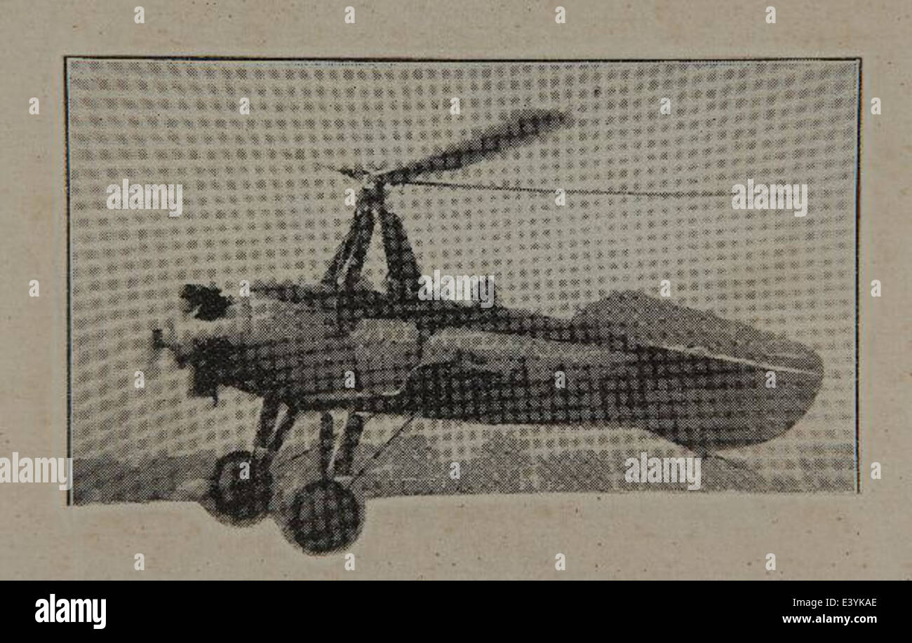 Photograph of the Cierva C19 autogyro, displayed at the San Diego Air ...
