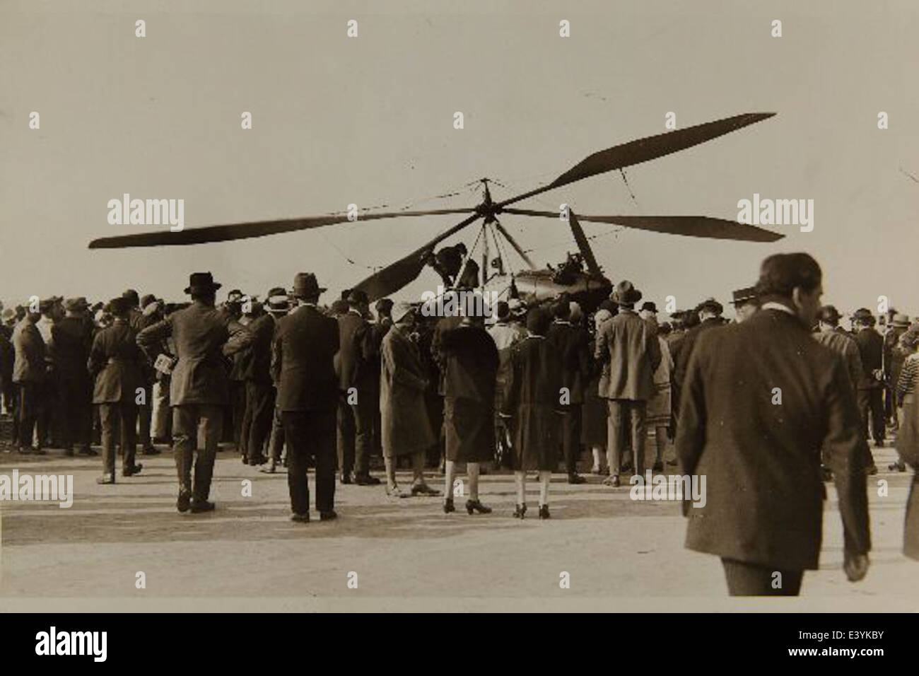 The Cierva autogyro, an early form of rotary-wing aircraft, is ...