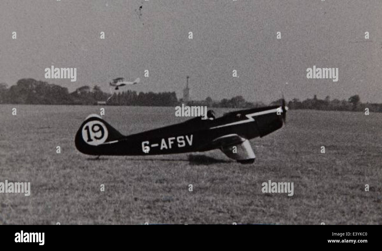 The Chilton DW1A, an early aviation aircraft, displayed at the San ...