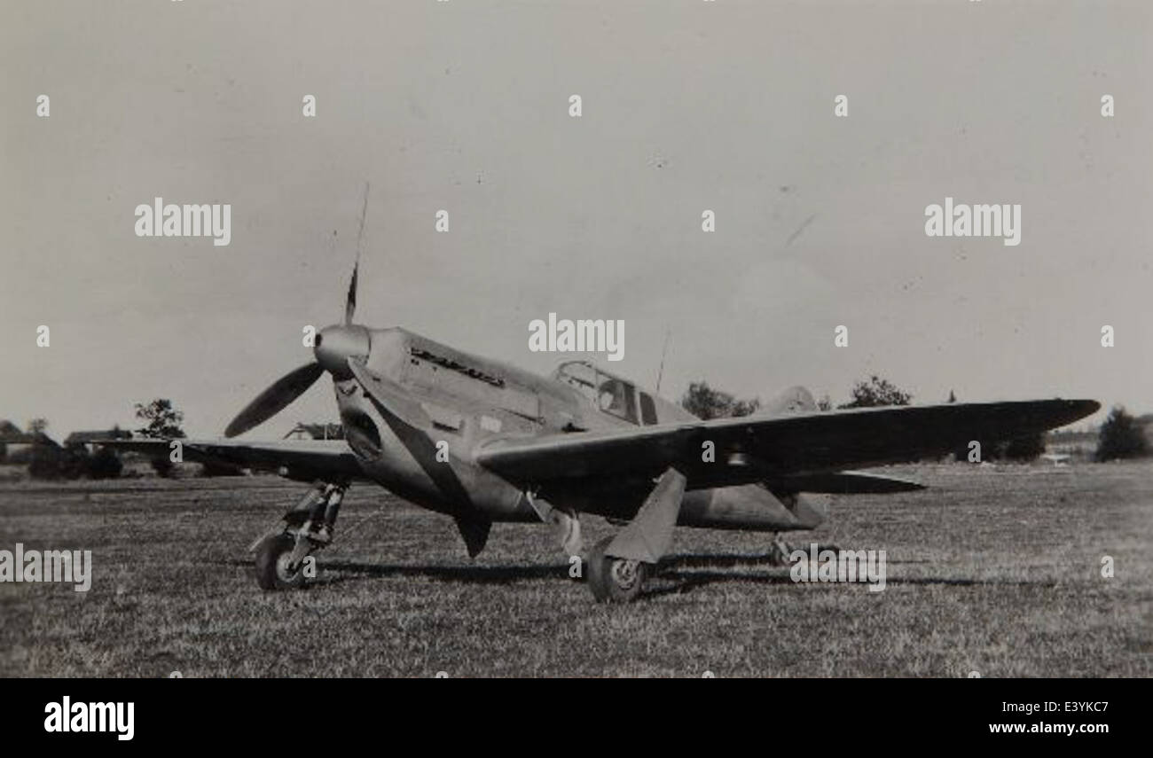 A Dewoitine D.520, a French fighter aircraft used during World War II ...