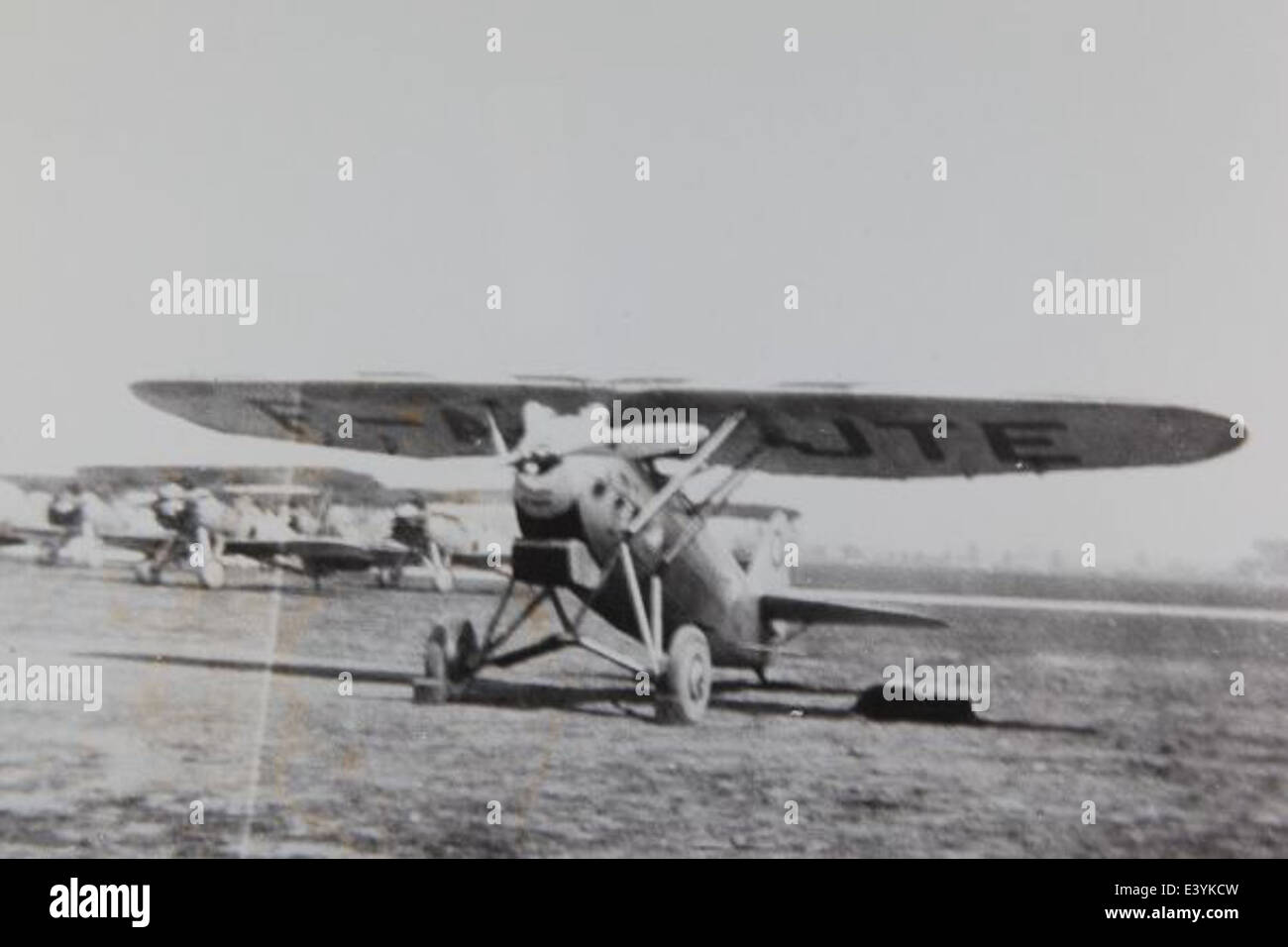A photograph of the Dewoitine D27-C1, a French military aircraft ...