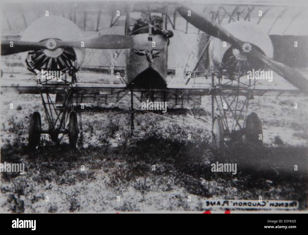 A photograph of the Caudron G-4, a French biplane used during World War ...