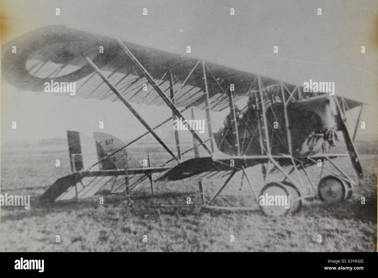 The Caudron G-3, a French biplane from the early 20th century, is ...
