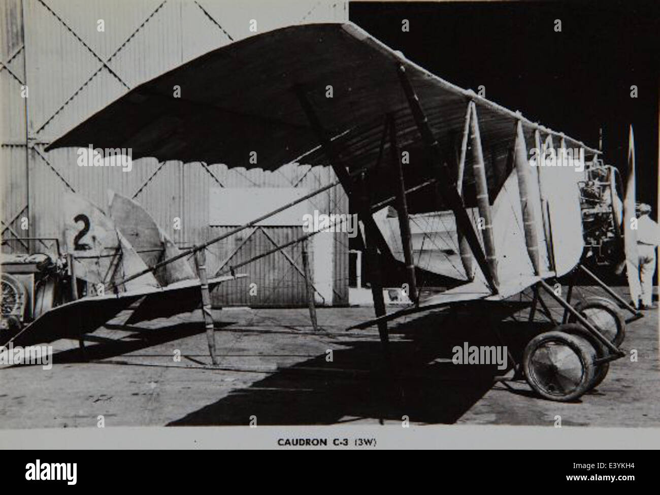 A photograph of the Caudron G-3, an early 20th-century aircraft ...