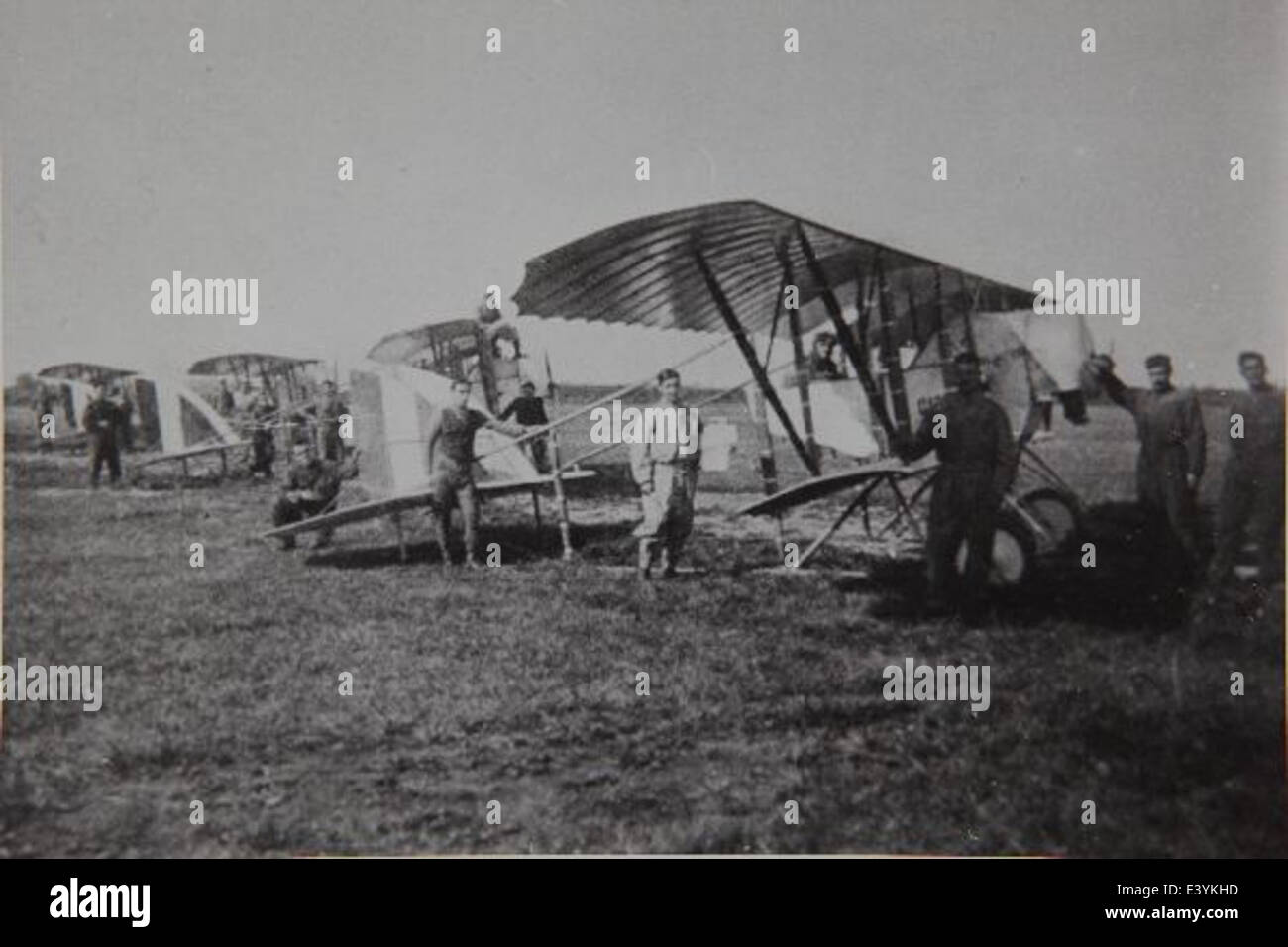 A photograph of the Caudron G-3, an early French monoplane, displayed ...