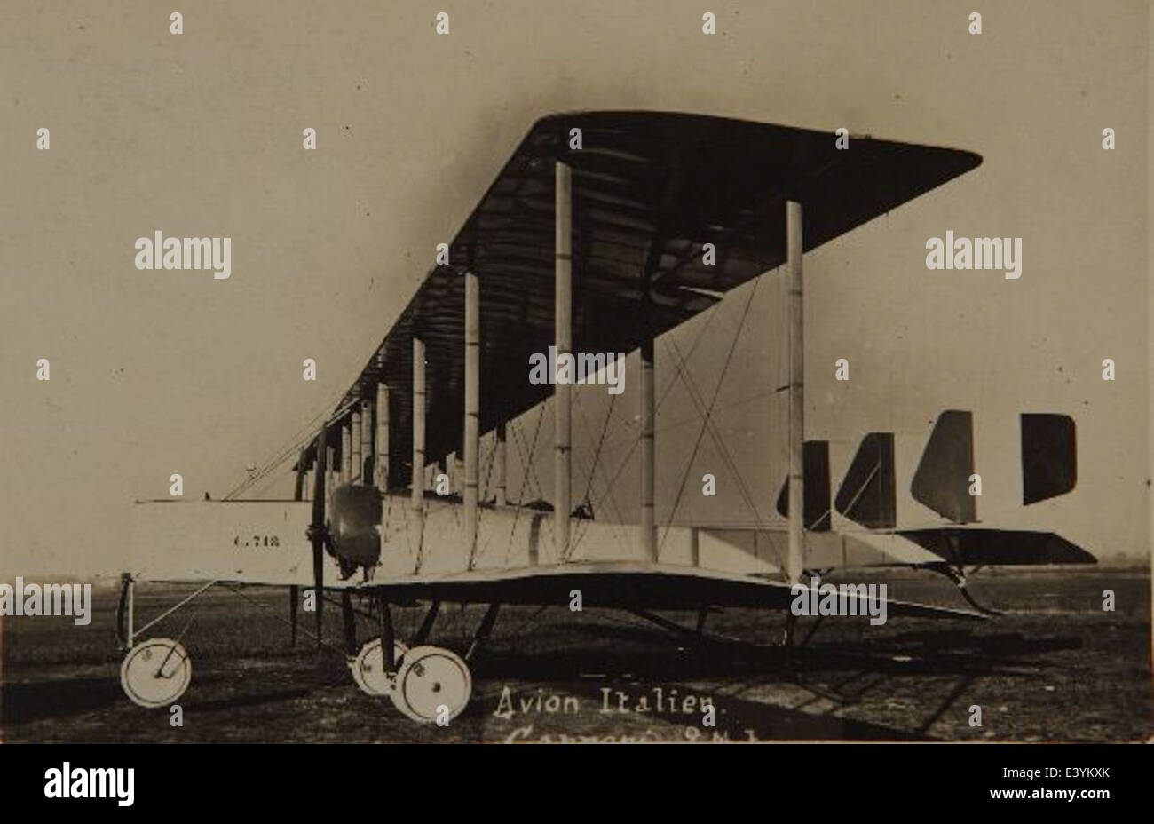 A photograph of a Caproni Ca 31 aircraft, part of the Caproni ...