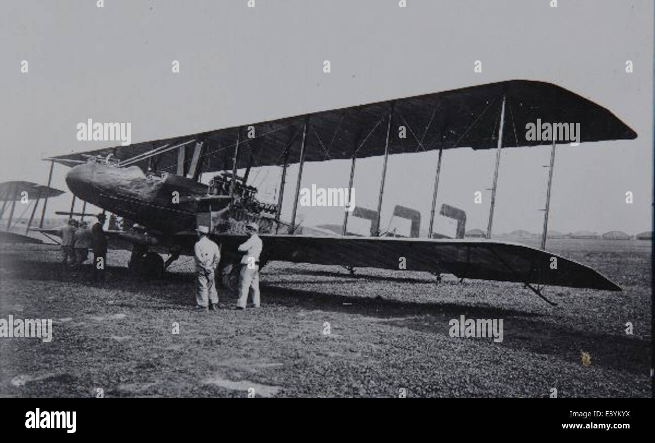 The Caproni Ca. 5, a historical aviation aircraft displayed at the San ...
