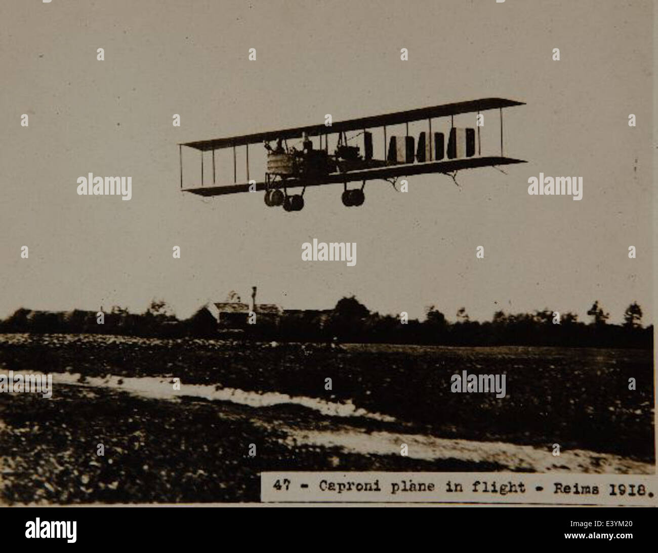 A photograph of the Caproni Ca 3, an Italian World War I-era bomber ...