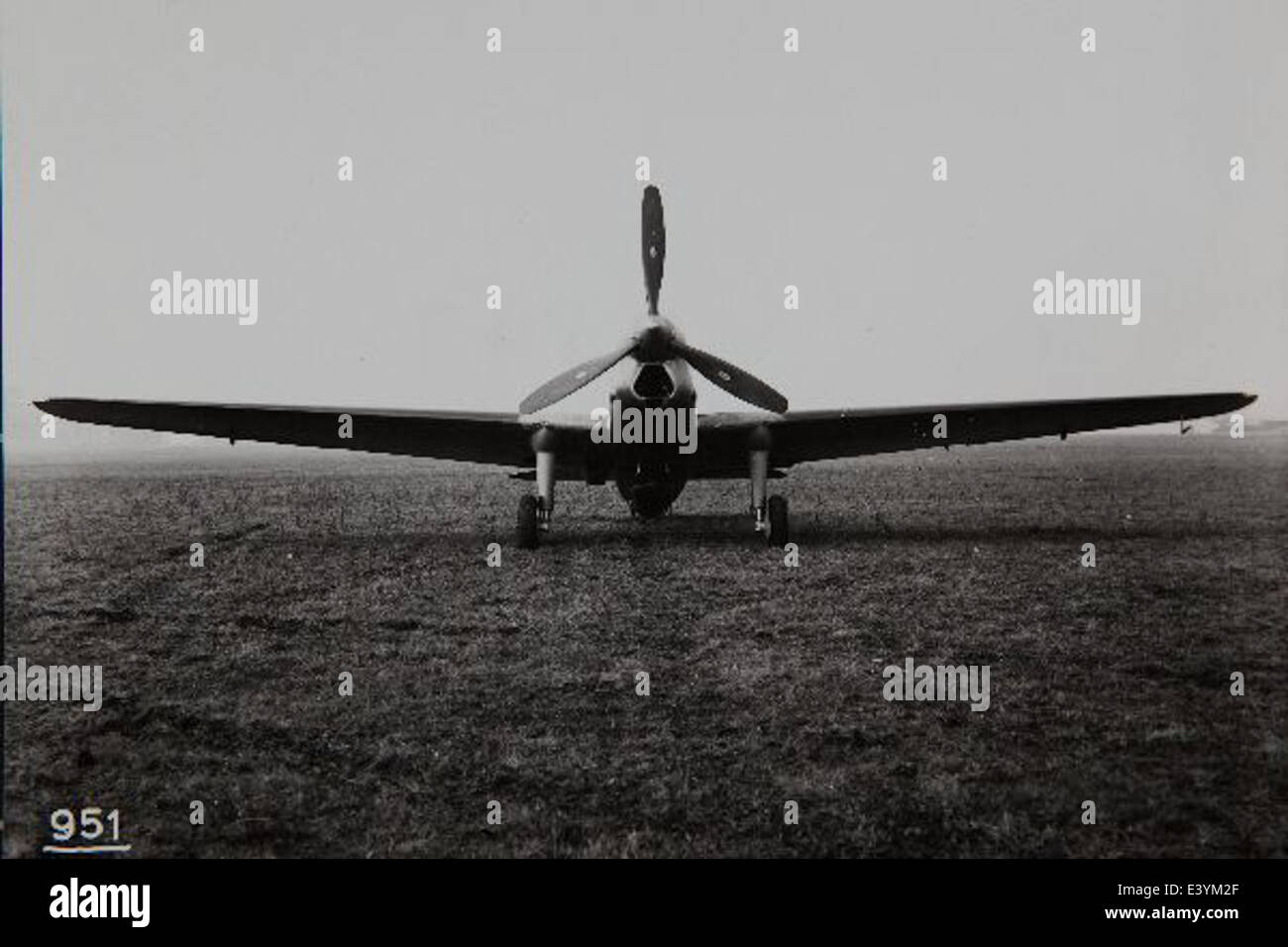 The Caproni C-335/355, Italian military aircraft, is displayed in this ...