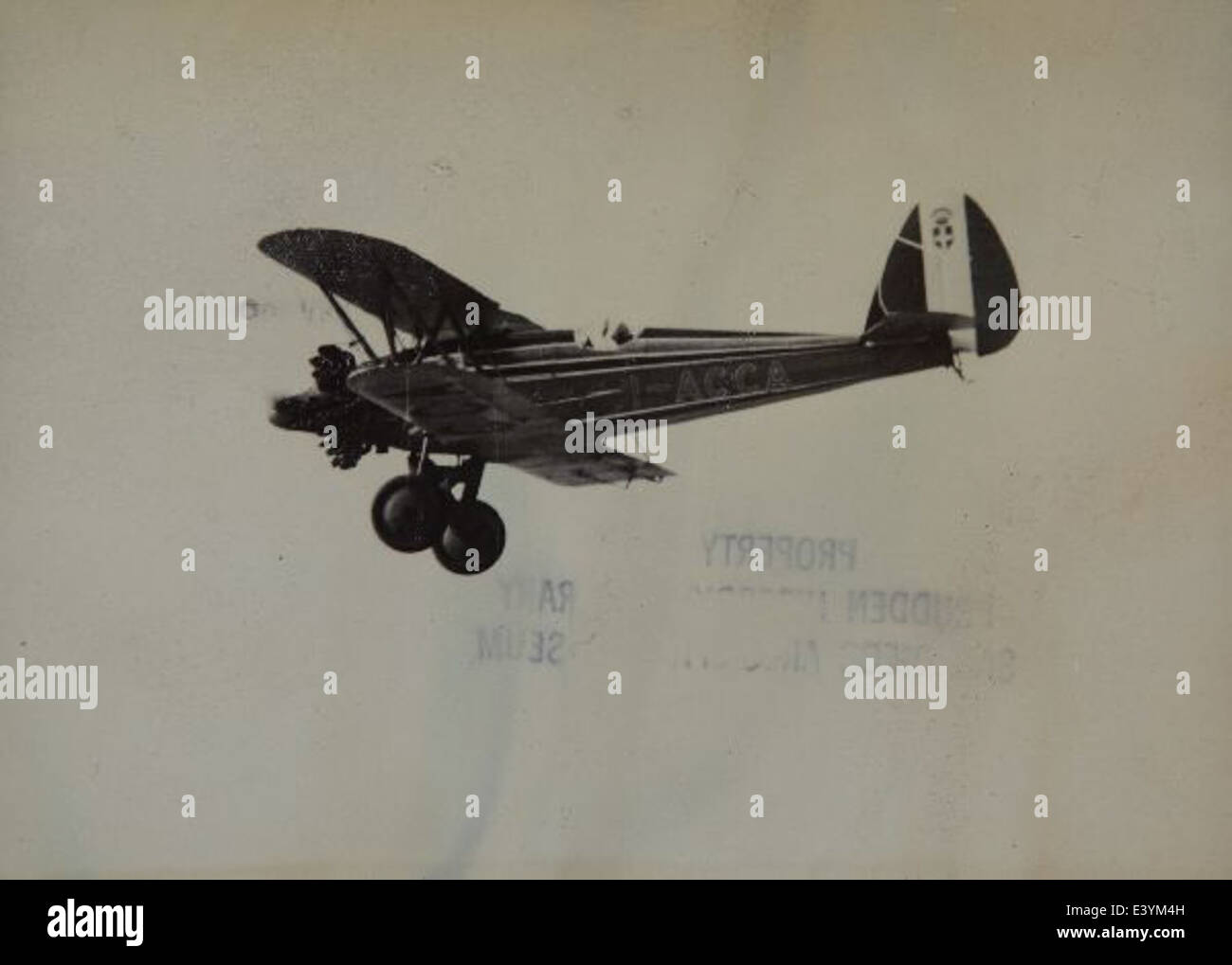 The Caproni Ca 113, an Italian aircraft, is depicted in this photograph ...