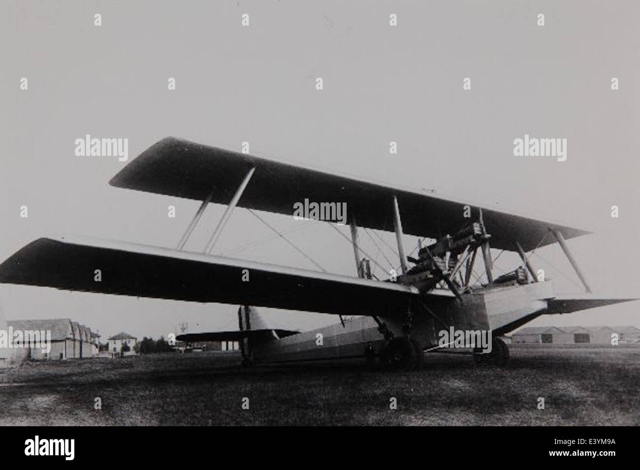This photograph showcases the Caproni Ca 90RB, an Italian twin-engine ...