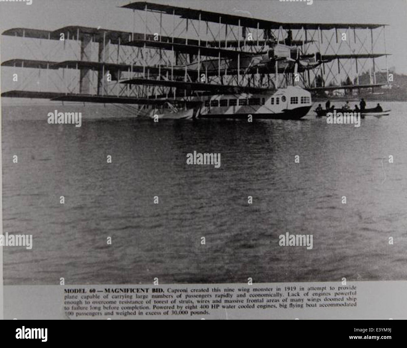 The Caproni Ca 60 was a large triplane designed in Italy during the ...