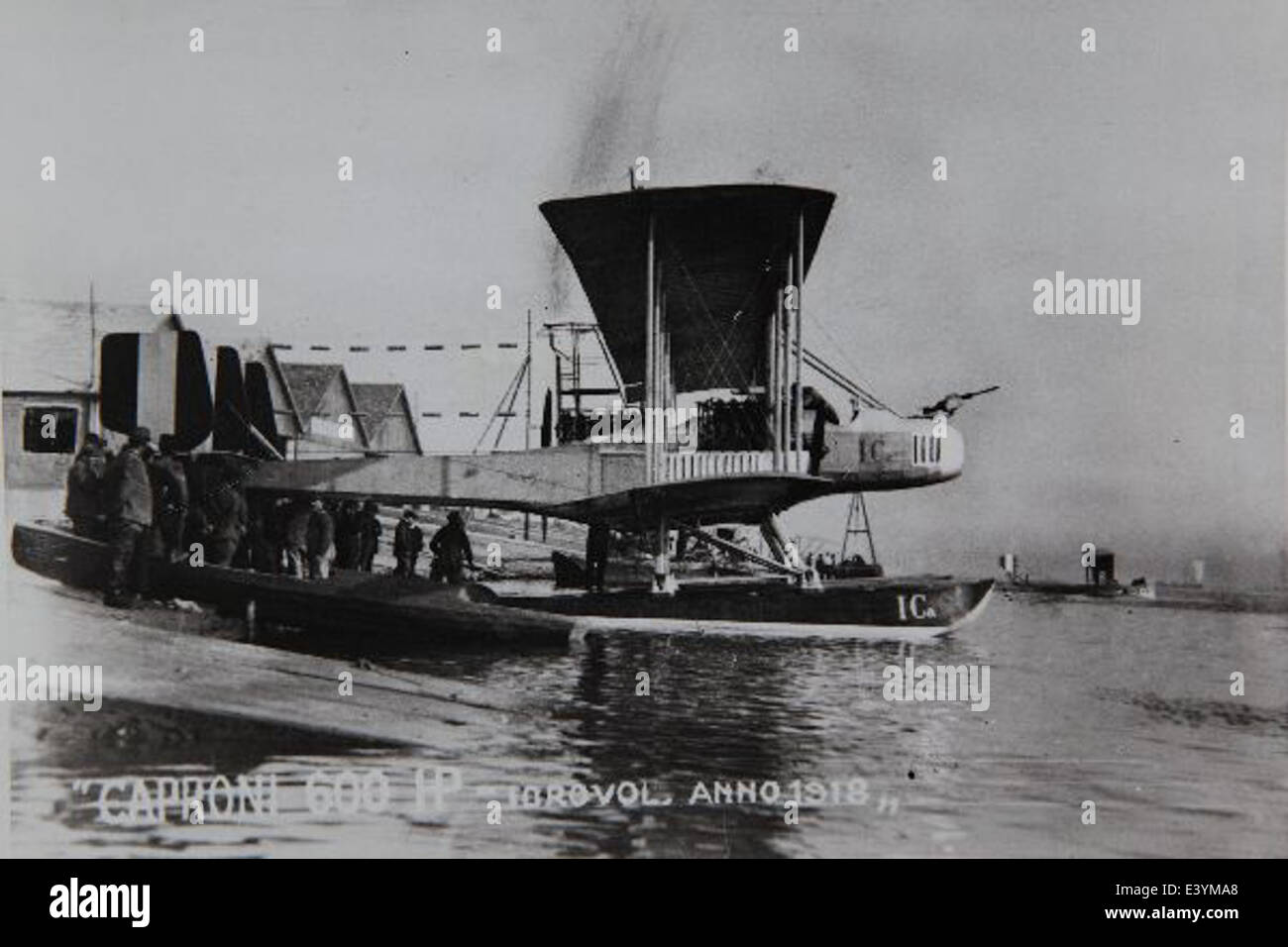 This image features the Caproni Ca.46, a historical Italian aircraft ...