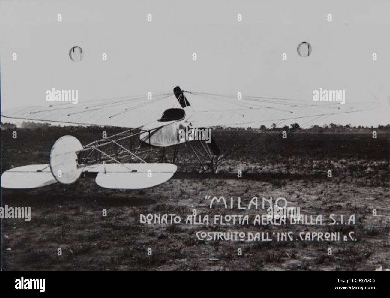 A Caproni aircraft on display at the San Diego Air and Space Museum ...