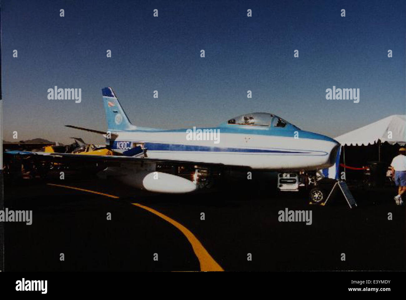 Photograph of the Canadair MK4 Sabre, a Canadian variant of the F-86 ...