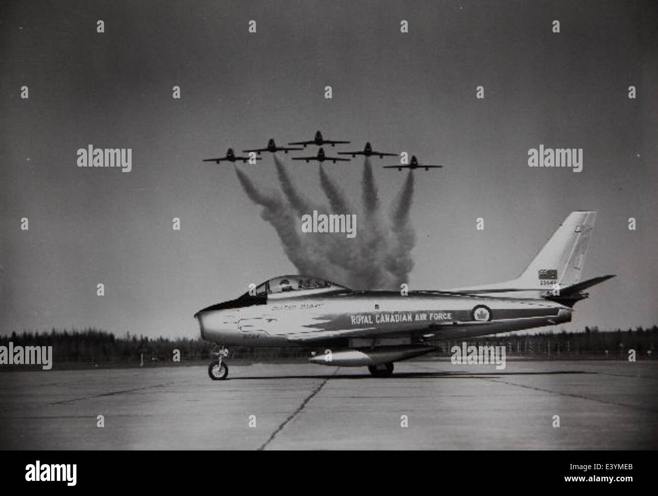 A Canadair MK5 Sabre, a Canadian version of the North American F-86 ...