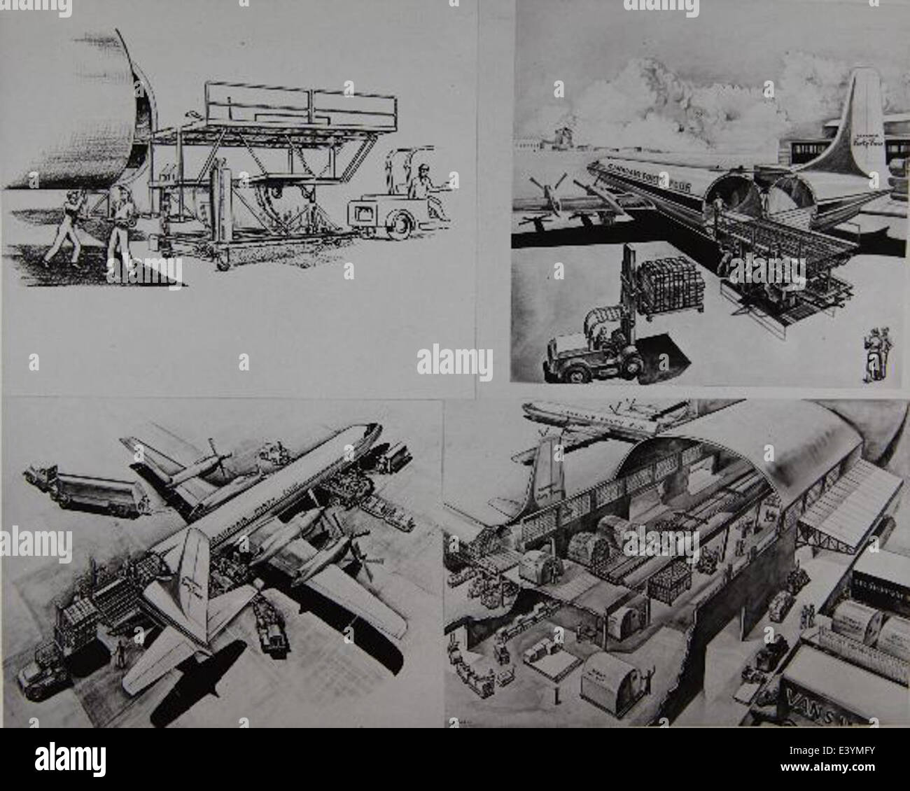 The Canadair CL-44, an aircraft displayed at the San Diego Air and ...