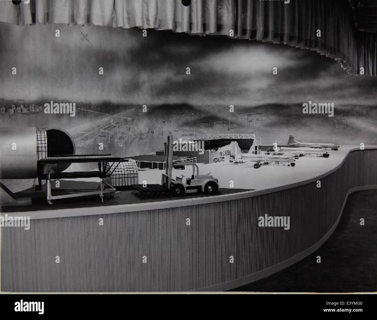 A photograph of a Canadair CL-44 aircraft, a cargo plane designed in ...