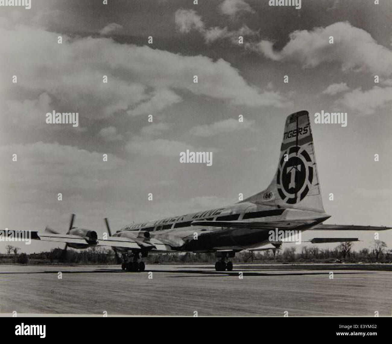 A photograph of the Canadair CL-44 aircraft, known for its cargo and ...
