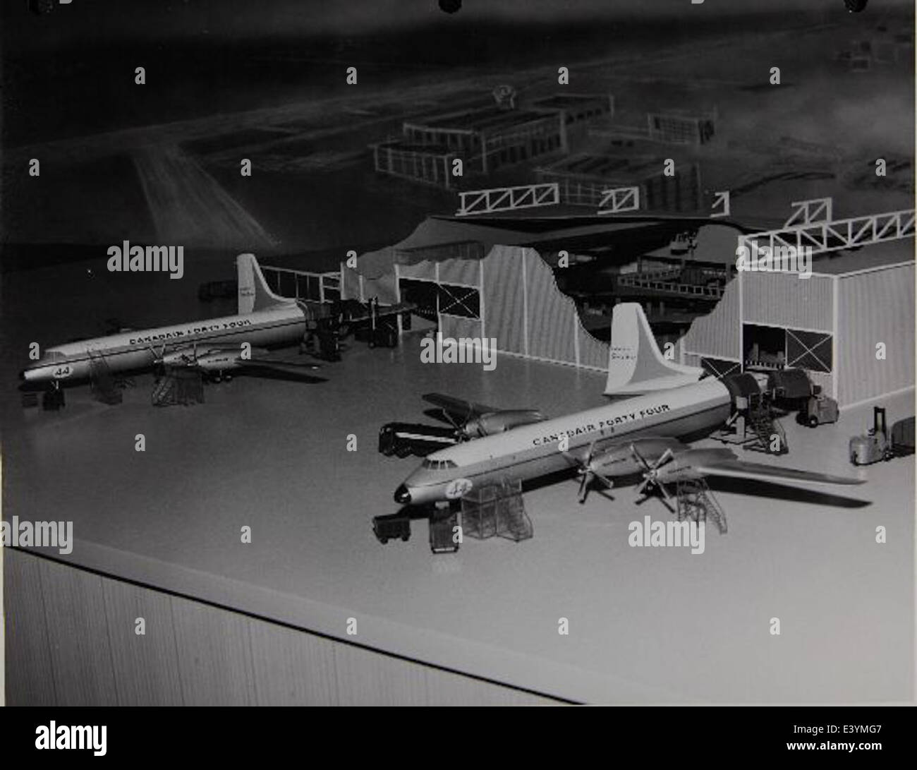 Photograph of the Canadair CL-44, a Canadian-made turboprop aircraft ...