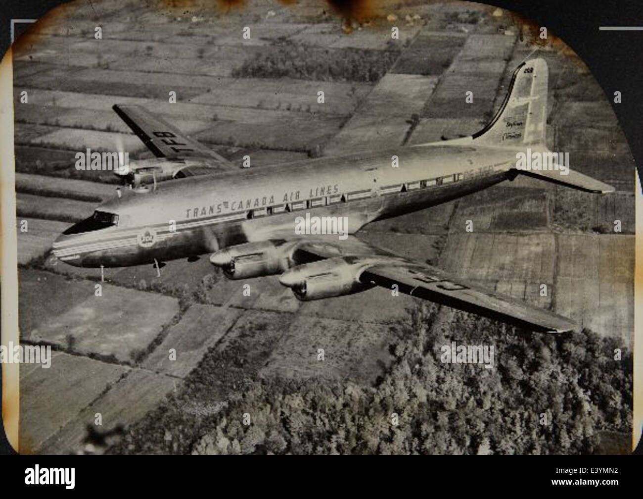 This photograph features the Canadair C-4 Argonaut, an aircraft built ...