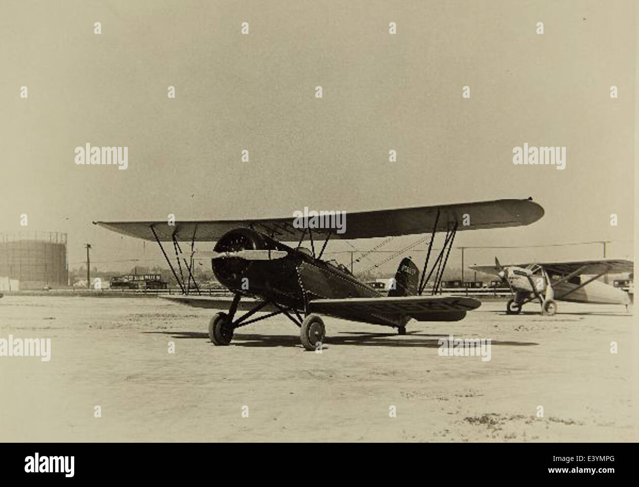 A photograph of the Stearman 4-E Junior Speedmail, a biplane used for ...