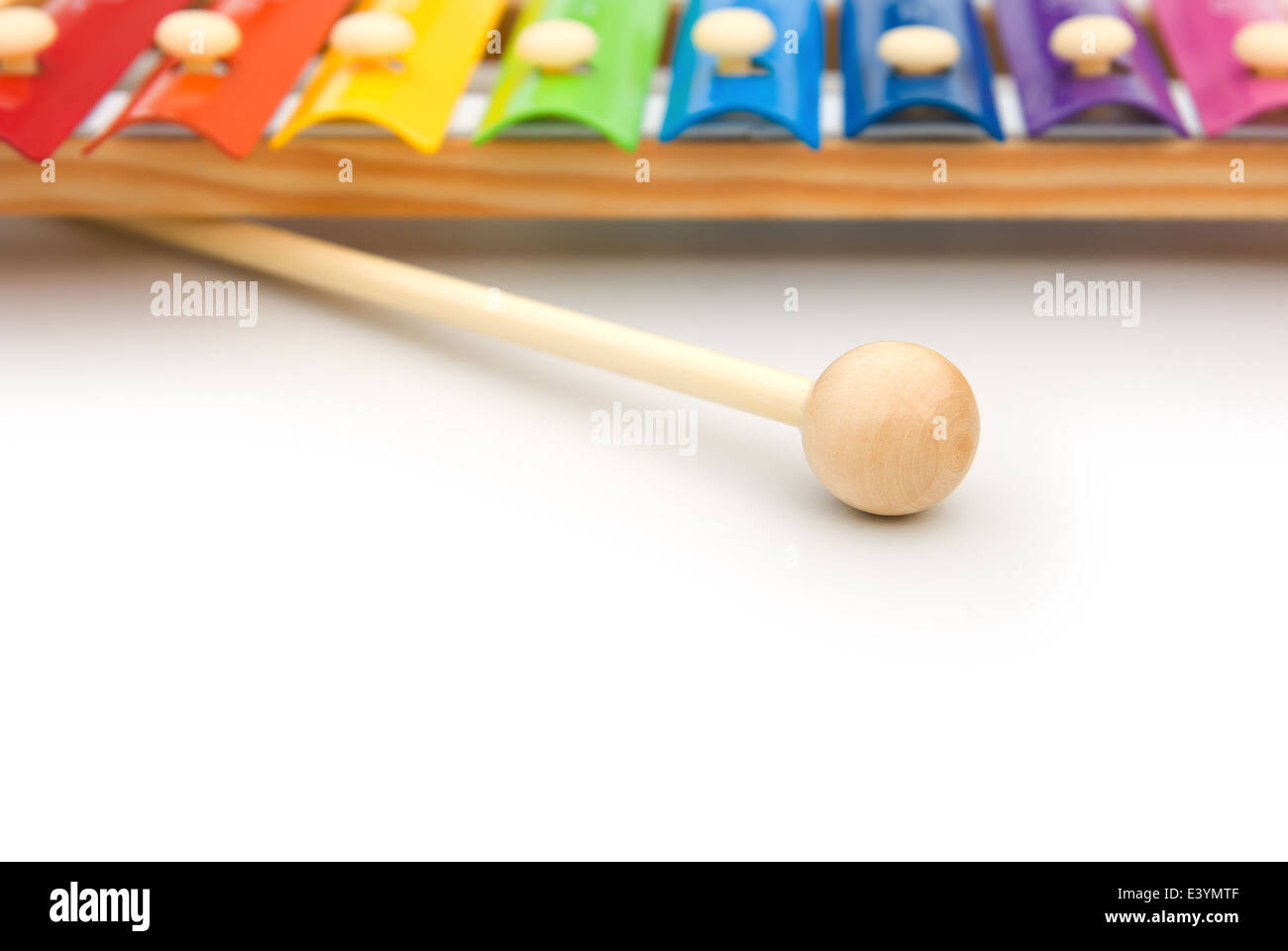 colorful xylophone on white with copy space Stock Photo - Alamy