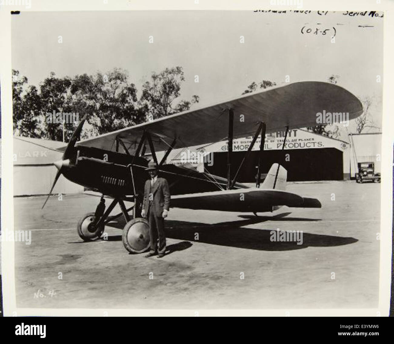 The Stearman C-1/C-2, early biplane aircraft, is depicted in this ...