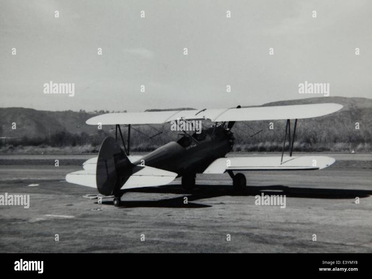 A photograph of the Stearman C-3R, an early 1930s biplane used for ...