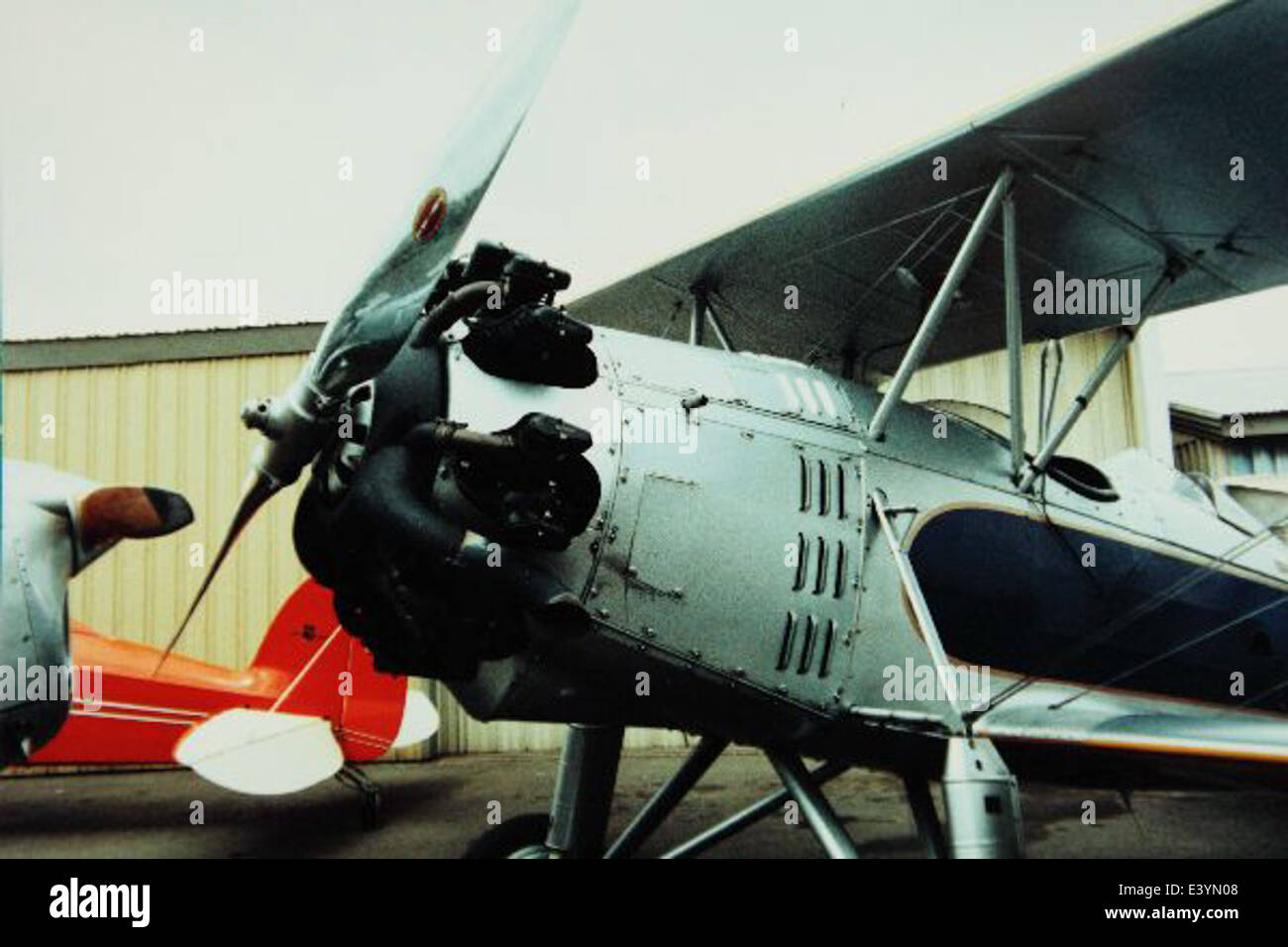 A Stearman C-3R aircraft, known for its role in early aviation, is ...