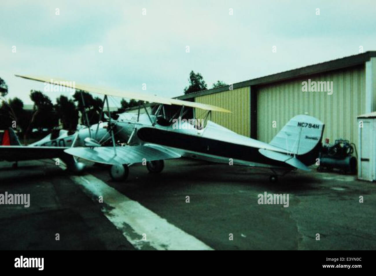 A photograph of a Stearman C-3R, an early biplane designed for various ...
