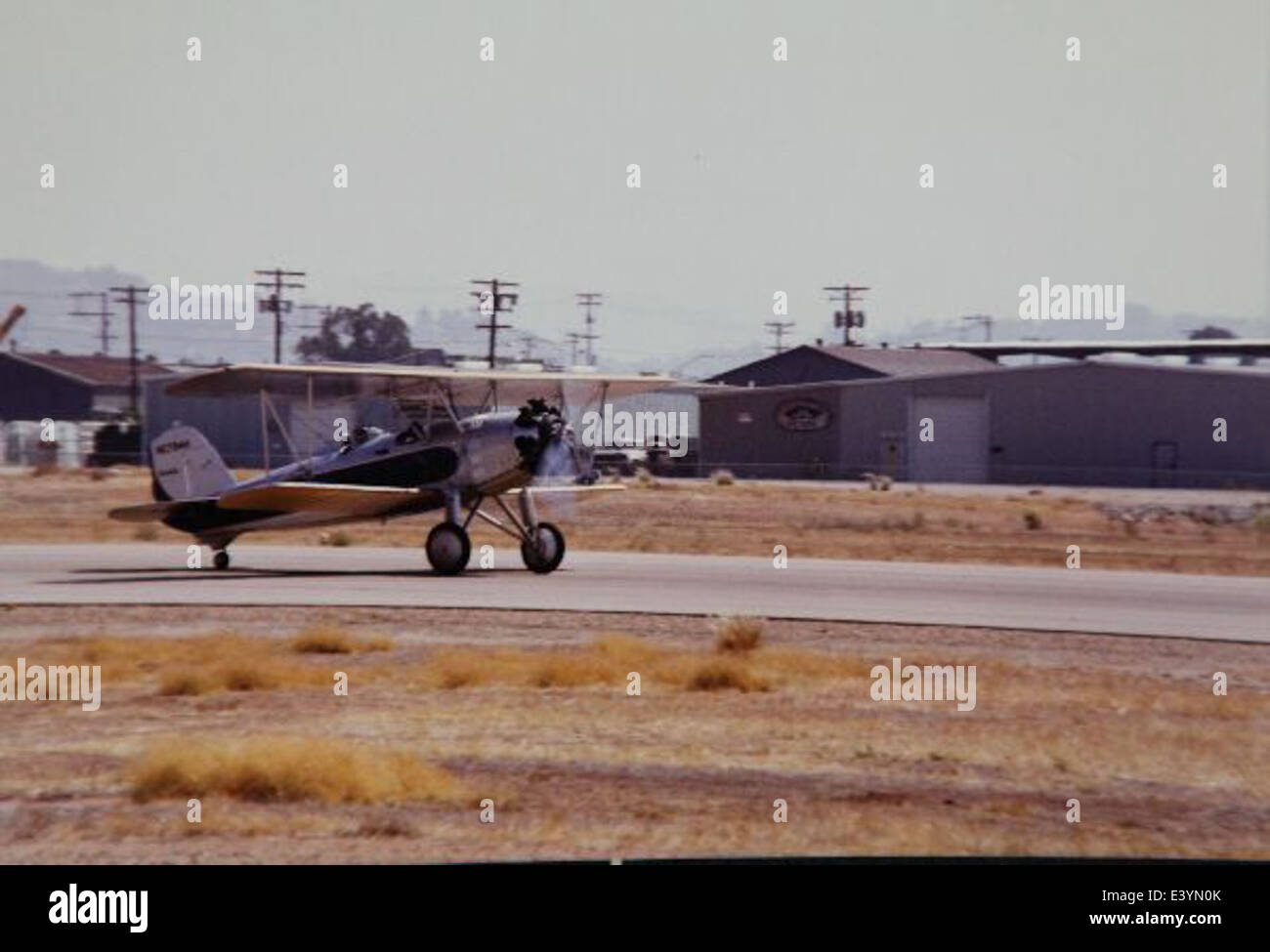 Photograph of a Stearman C-3R aircraft, highlighting its design and ...