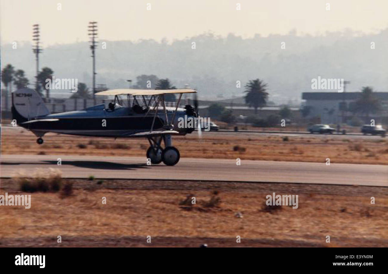 A photograph of a Stearman C-3R, a biplane used for civil and military ...