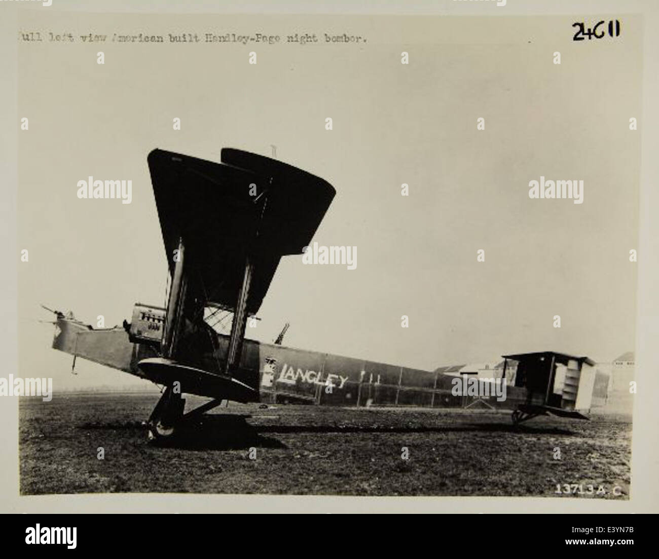 Photograph of Standard Aviation's aircraft at Langley Field, showcasing ...