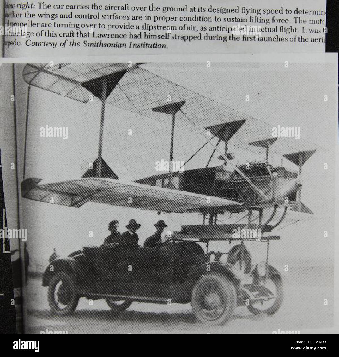 Photograph showcasing the Sperry Aerial Torpedo, an early military air ...